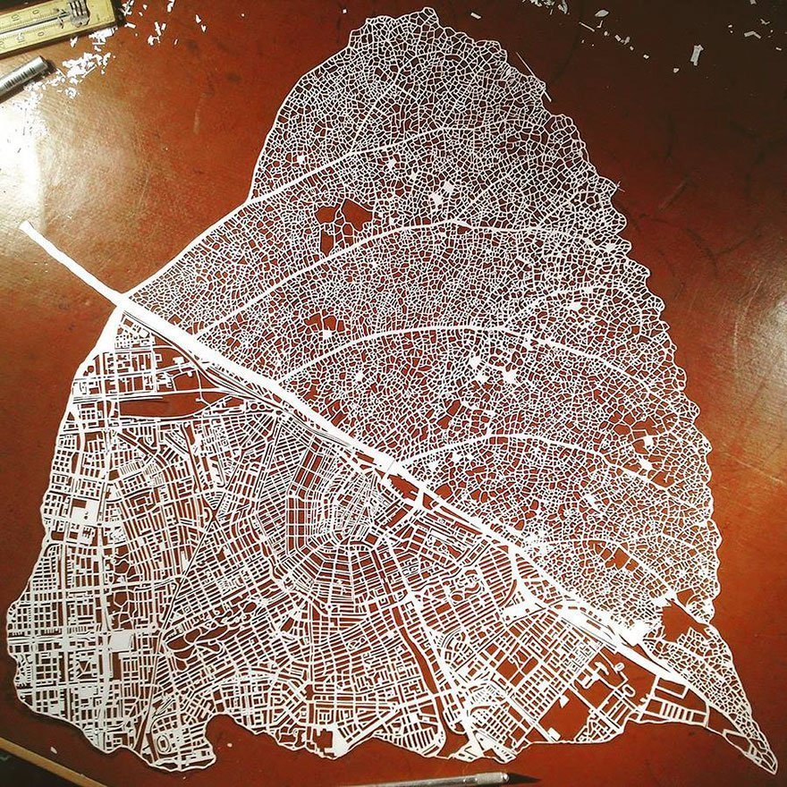 Laser-cut Maps Explore the Unique Beauty of Your City – MORN LASER