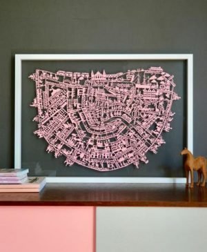 Laser-cut Maps Explore the Unique Beauty of Your City – MORN LASER